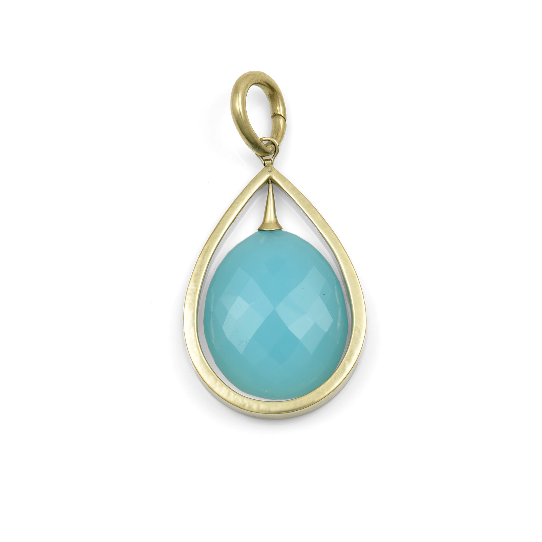 Stone Drop With Ring Pendant - Vaubel Designs